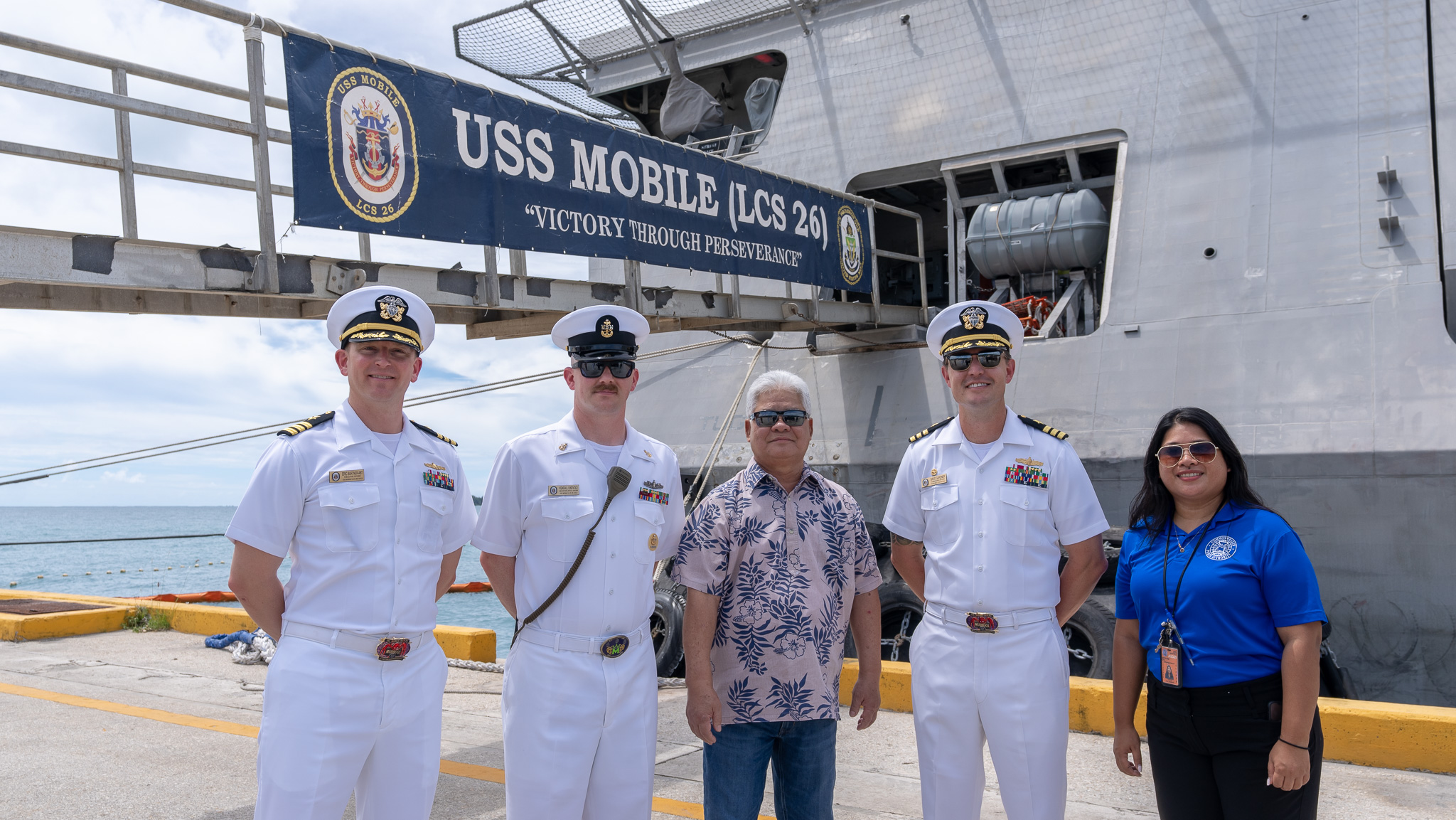 Welcoming the USS Mobile - Office of CNMI Governor and Lt. Governor
