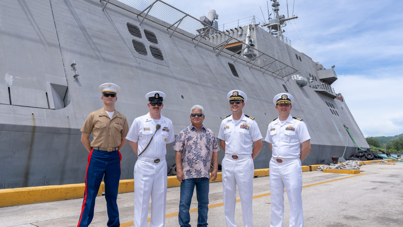 Welcoming the USS Mobile - Office of CNMI Governor and Lt. Governor
