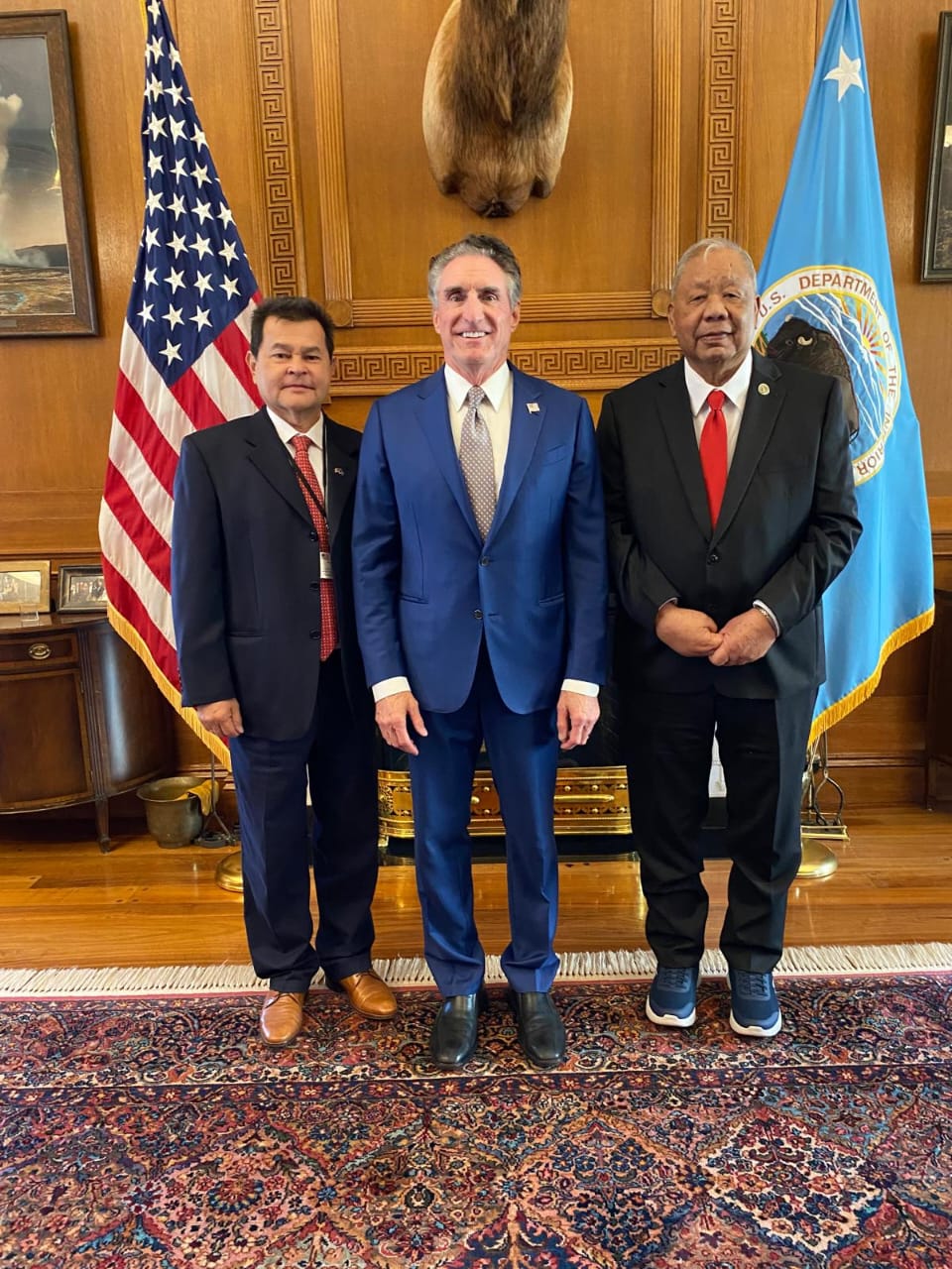 Governor Apatang Meets with DOI Secretary Burgum to Strengthen Federal ...
